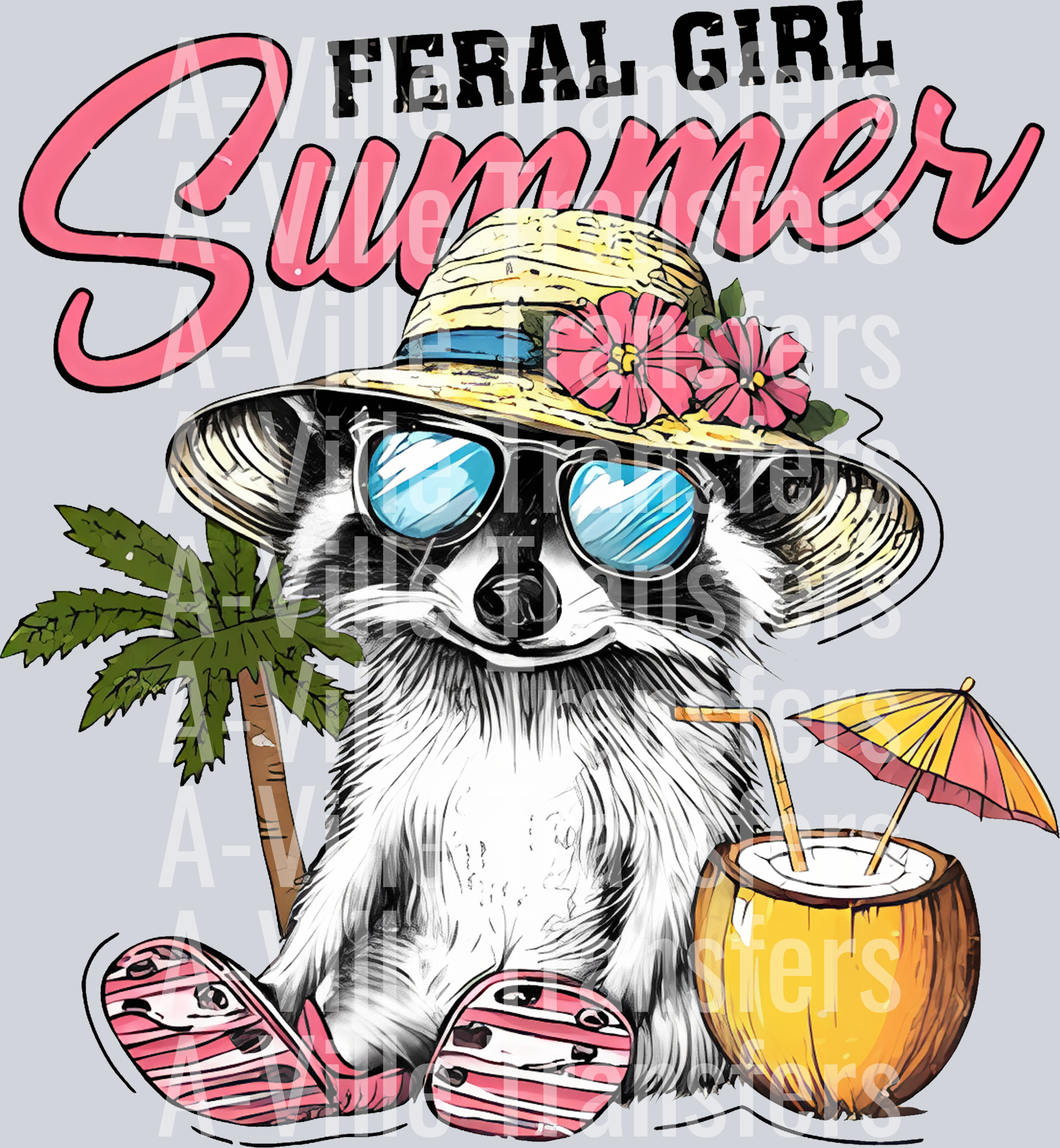 Feral Girl Summer – A-Ville Transfers